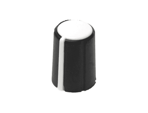 TWO-SHOT INSTRUMENT CONTROL KNOB, 79/100", MODEL 1231-H | DAVIES MOLDING